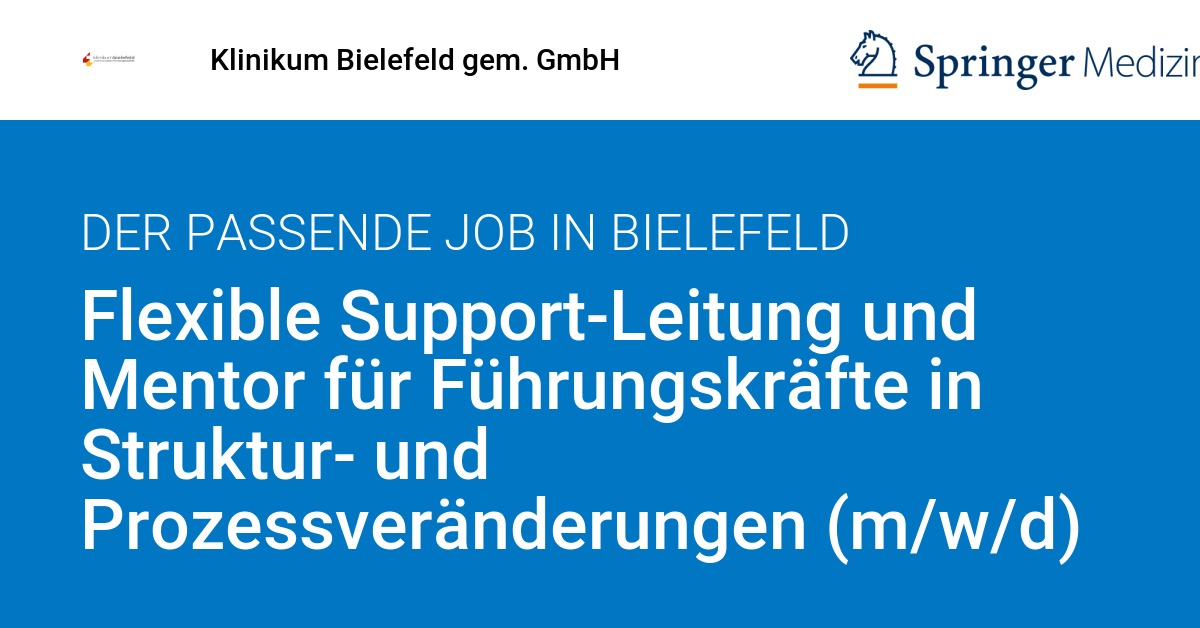 Flexible Support-Leitung und Mentor für Führungskräfte in Struktur- und ...